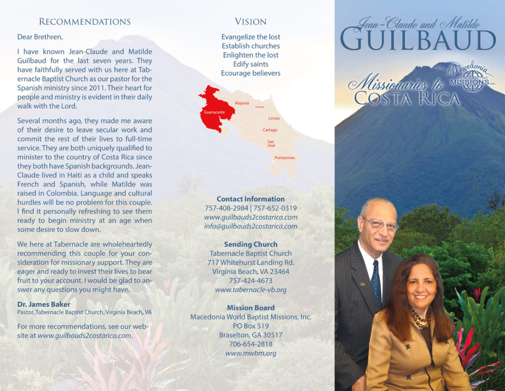 Brochure - Guilbauds to Costa Rica